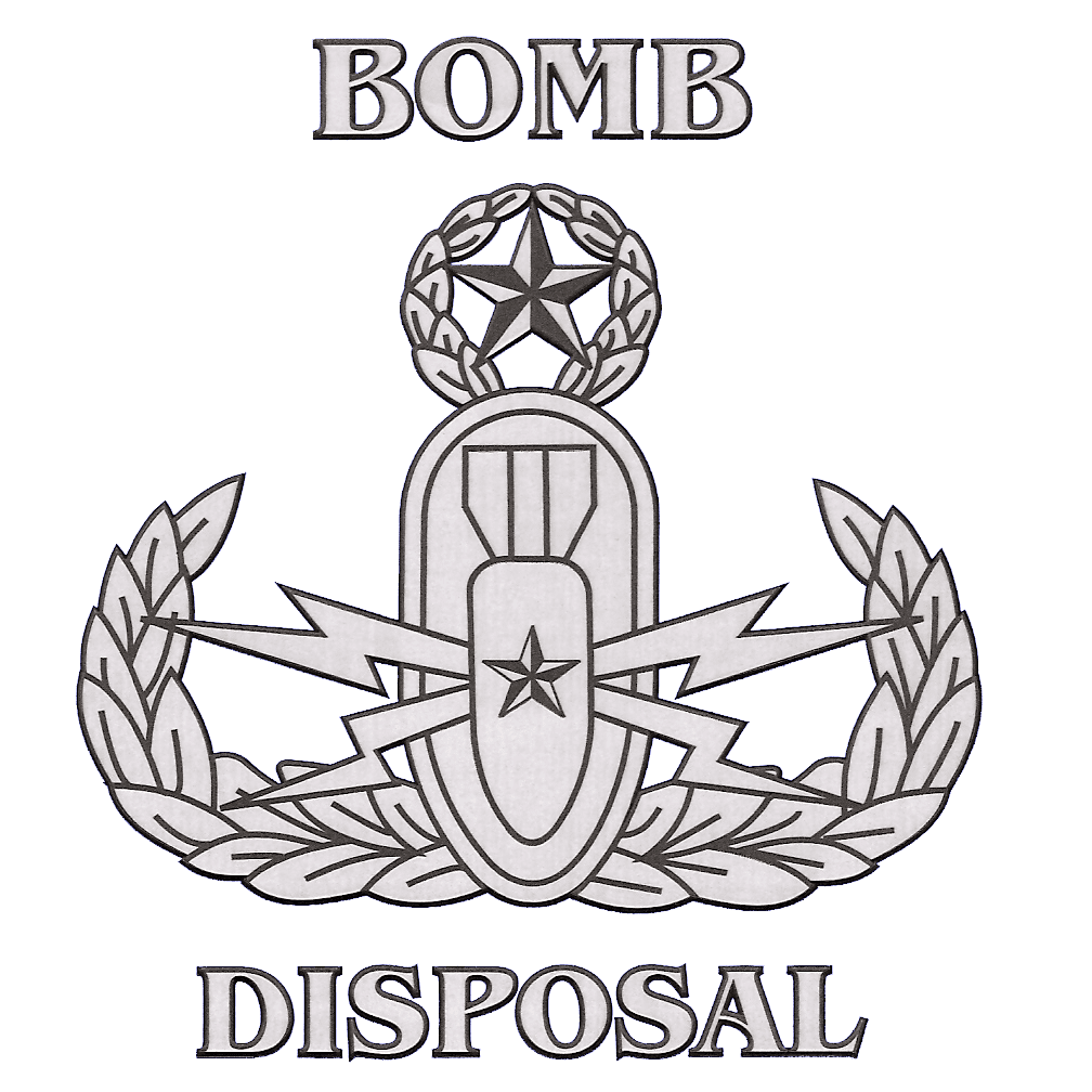 Static Bomb Disposal w/ EOD Badge
