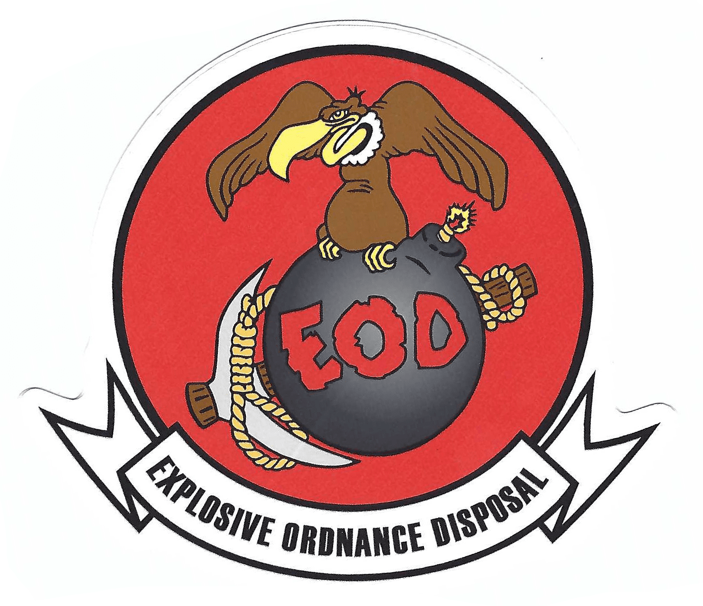 Buzzard, Bomb & Pick Decal