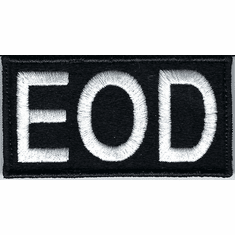 Embroidered EOD Patches