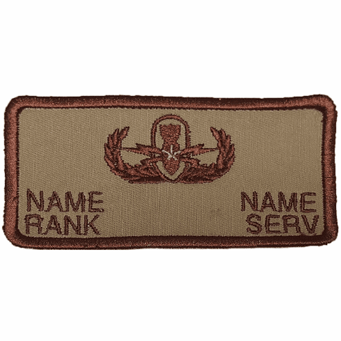 Khaki EOD/HDT Flight Suit Patch