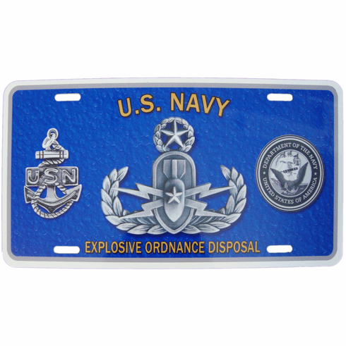 Military Branch License Plate
