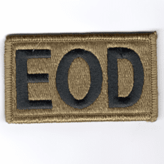 Embroidered EOD Patches