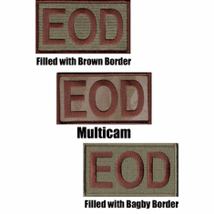 Embroidered EOD Patches