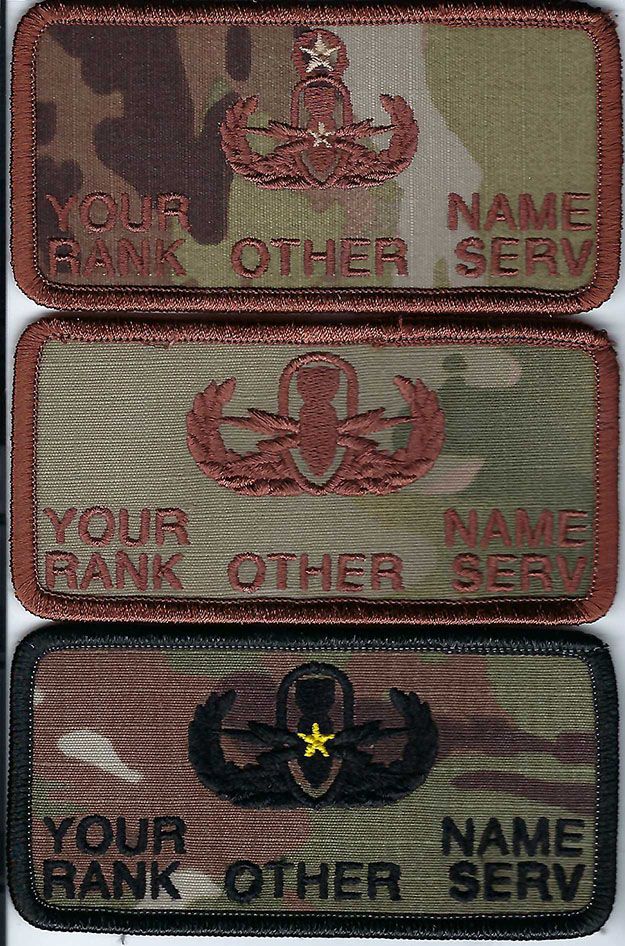 Multicam Flight Suit Patch With EOD/HDT Badge