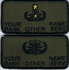 OD Green Flight Suit Patch With EOD/HDT Badge