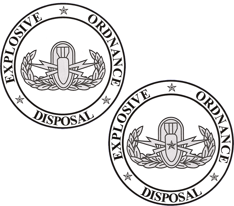 Static EOD Coin with Badge Decal