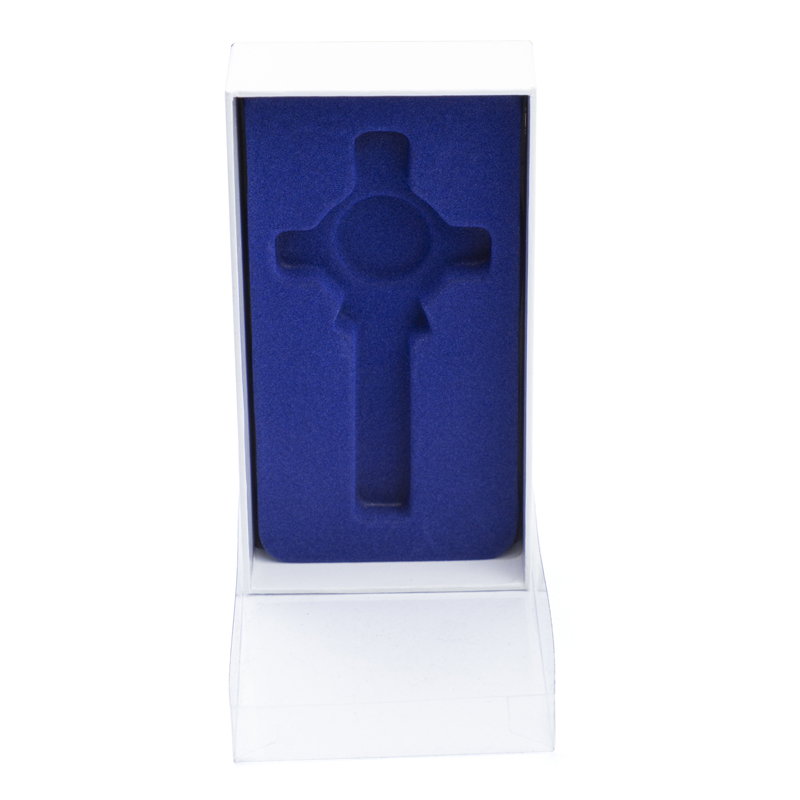 4 Inch Gold Plated Deacon Cross Necklace