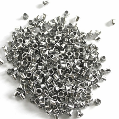 3/16 Eyelets - Long Barrel Silver - Eyelets