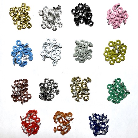 Colored eyelets store