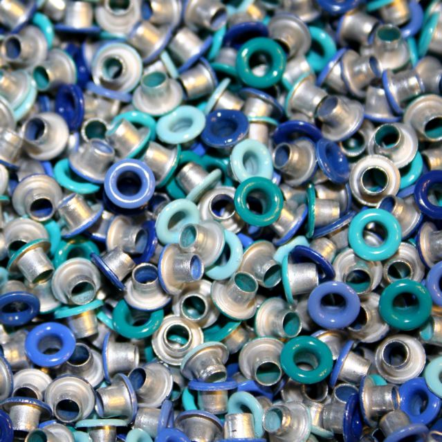 1/8 Blue Eyelet Mix - Eyelets