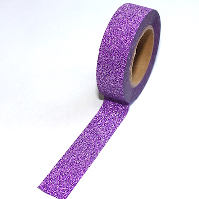 Glitter Purple Washi Tape - Washi Tape- Decorative Tape