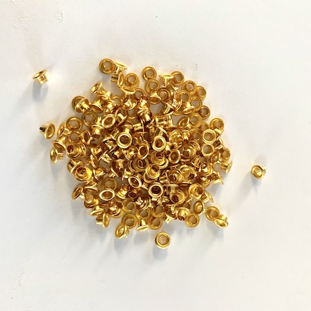 1/8 Stainless Steel Gold Eyelets - Eyelets