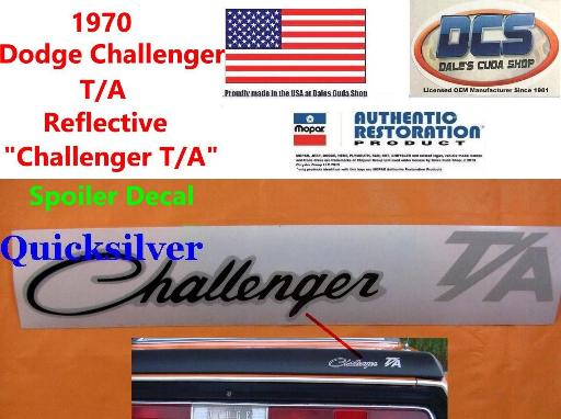 1972 Challenger Rear Spoiler