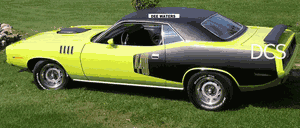 1971 CUDA BILLBOARD STRIPE Custom 318 340 383 440 or Blank
