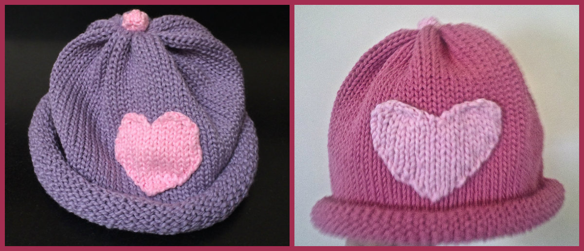 Pink Heart Hat