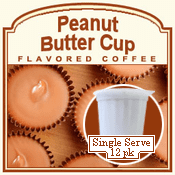 Peanut Butter Cup, Single Serve Coffee Pods, 12PK - FlavoredCoffee.com