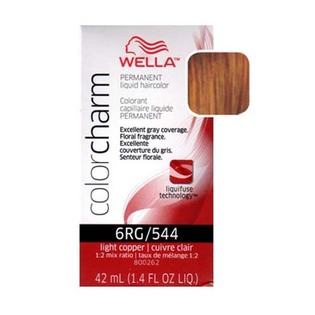 Wella Color Charm Liquid Permanent Haircolor 6RG/544 - Light Copper