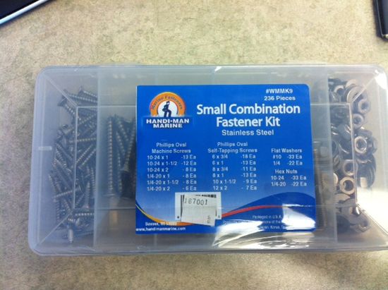 Stainless Steel Small Combination Fastner Kit - 236 Pieces