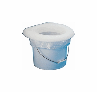 Toilet seat on a bucket store