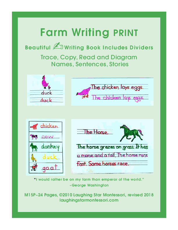 Farm Writing - Print PDF