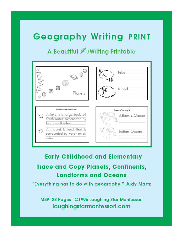 Geography Writing Book