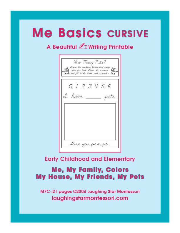 Me Basic Writing - Cursive PDF