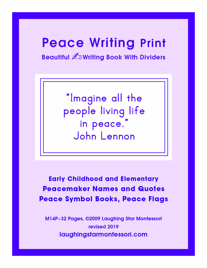 Peace Writing - Print PDF