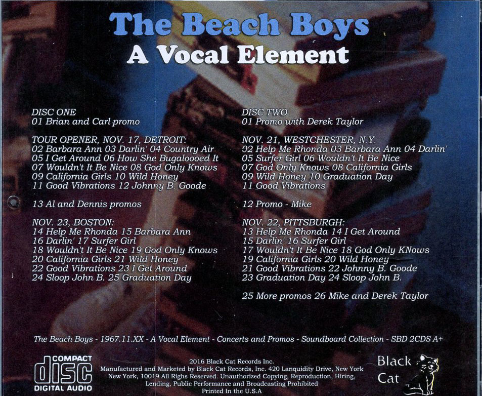 Beach Boys (2/Cd) A Vocal Element