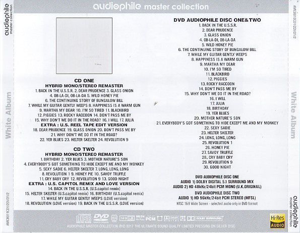 Beatles (2/CD//2/DVD) 24/BIT White Album