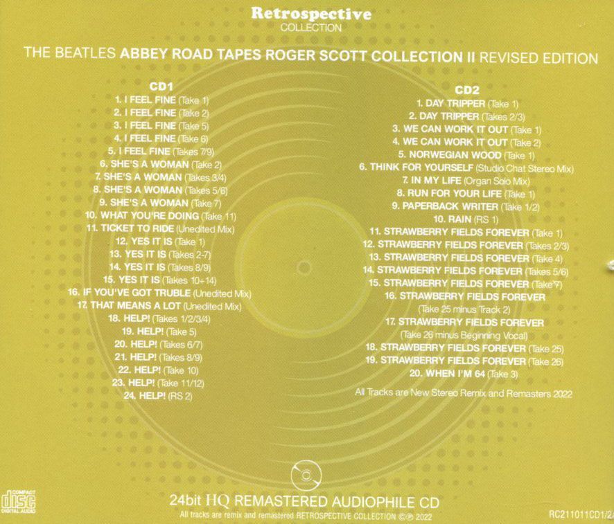 Beatles (2/Cd) Abbey Road Tapes Roger Scott Collection 2 (24/bit)