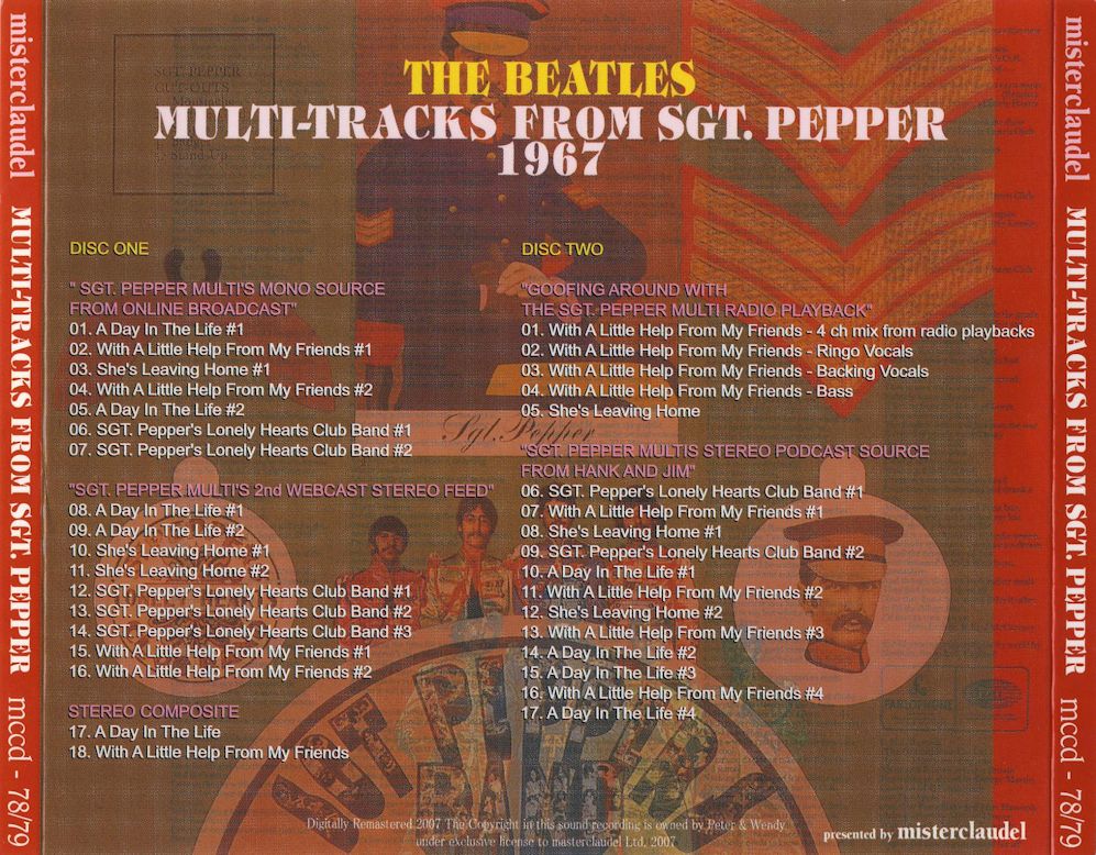 Beatles (2/Cd) Multi-Tracks From Sgt. Pepper