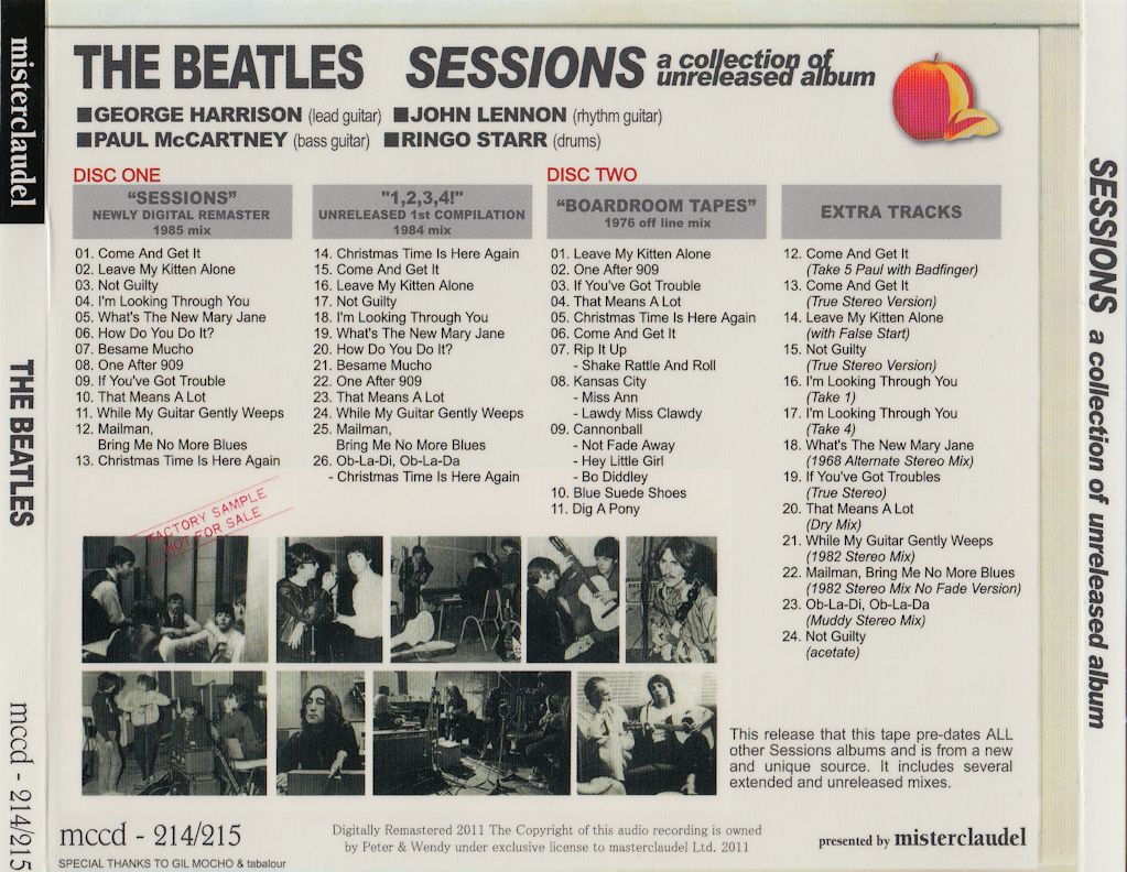 Beatles (2/Cd) Set - Sessions A Collection Of Unfinished Album