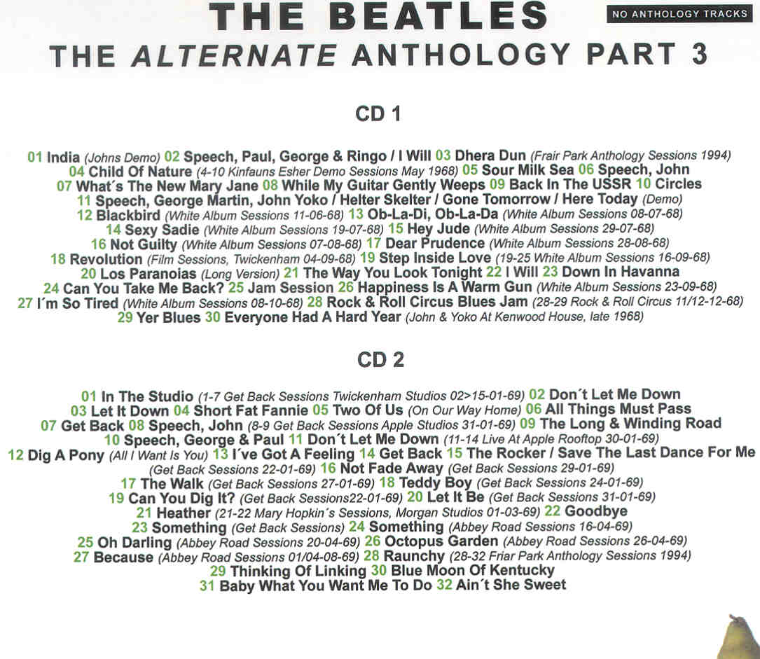 Beatles (2/Cd) The Alternate Anthology Vol 3
