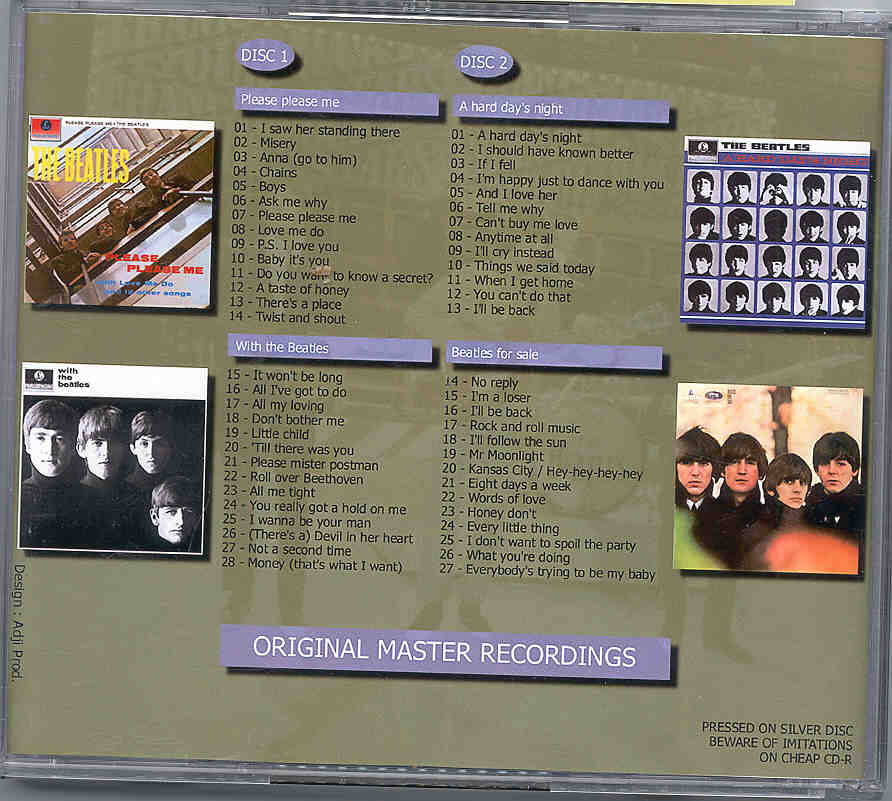 Beatles (2 Cds) - Original Master Recordings