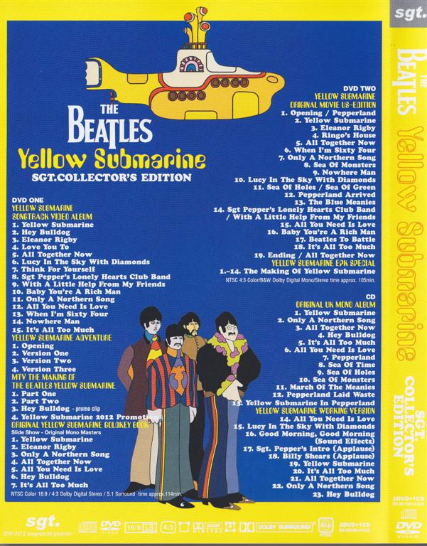 Beatles (Cd/2 Dvd) Yellow Submarine Collector's
