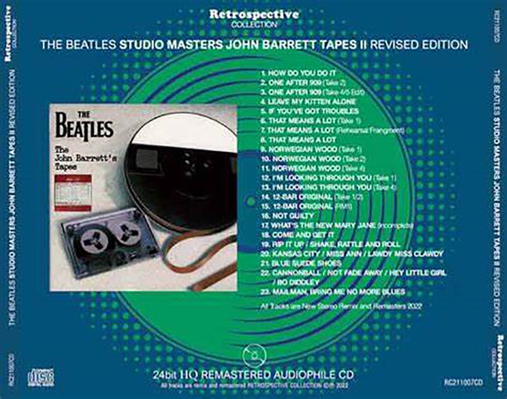 Beatles CD 24/BIT - Studio Master John Barrett Tapes II