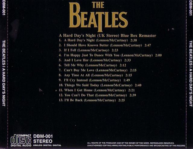 Beatles Cd - A Hard Days Night (Blue Box Remaster)