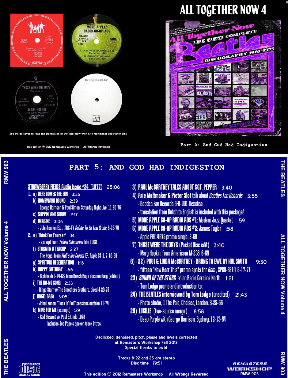 Beatles Cd - All Together Now Vol 4