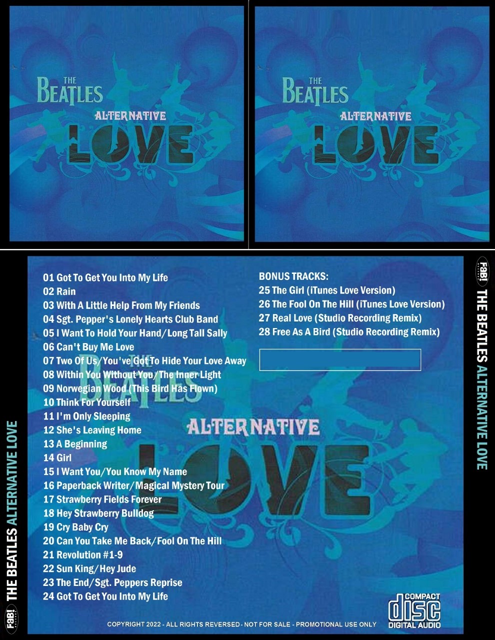 BEATLES CD - ALTERNATIVE LOVE
