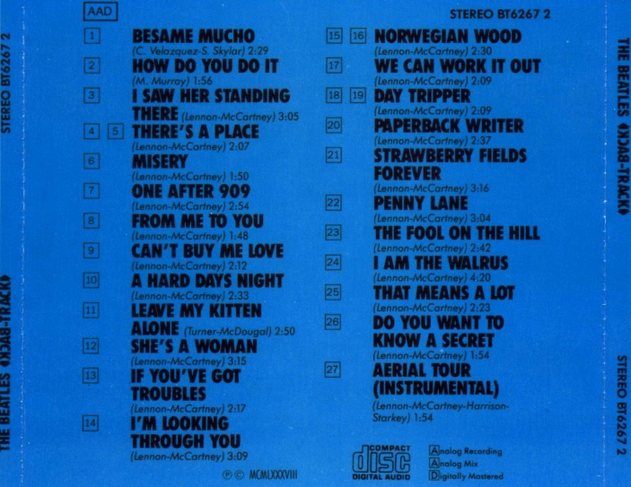 Beatles Cd - Back-Track Part 1