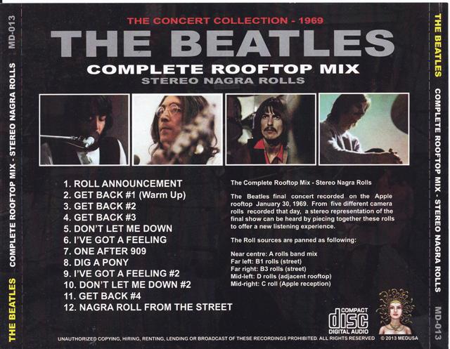Beatles Cd - Complete Rooftop Mix