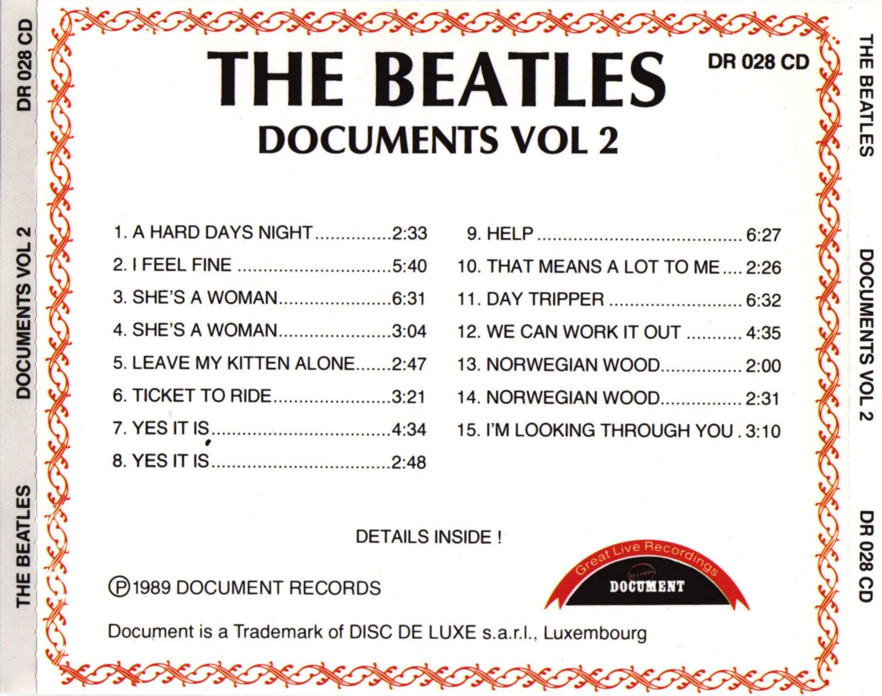 Beatles Cd - Documents Vol.2