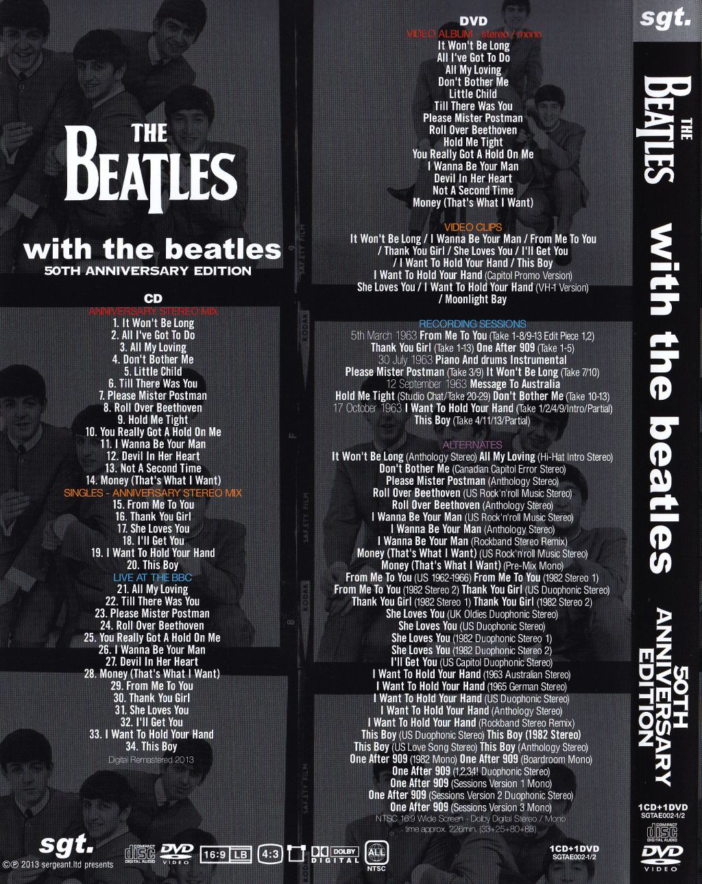 Beatles (Cd/Dvd) With The Beatles 50th Anniversary Edition