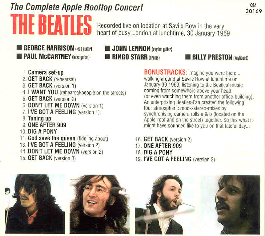 Beatles Cd - On The Rooftop