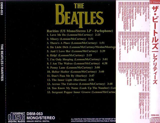 Beatles Cd - Rarities (Mono/Stereo)