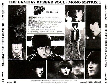 Beatles Cd - Rubber Soul Mono Matrix 1
