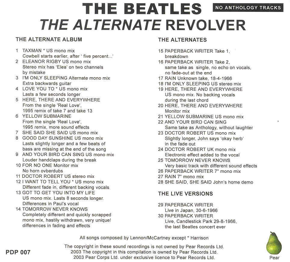 Beatles Cd - The Alternate Revolver