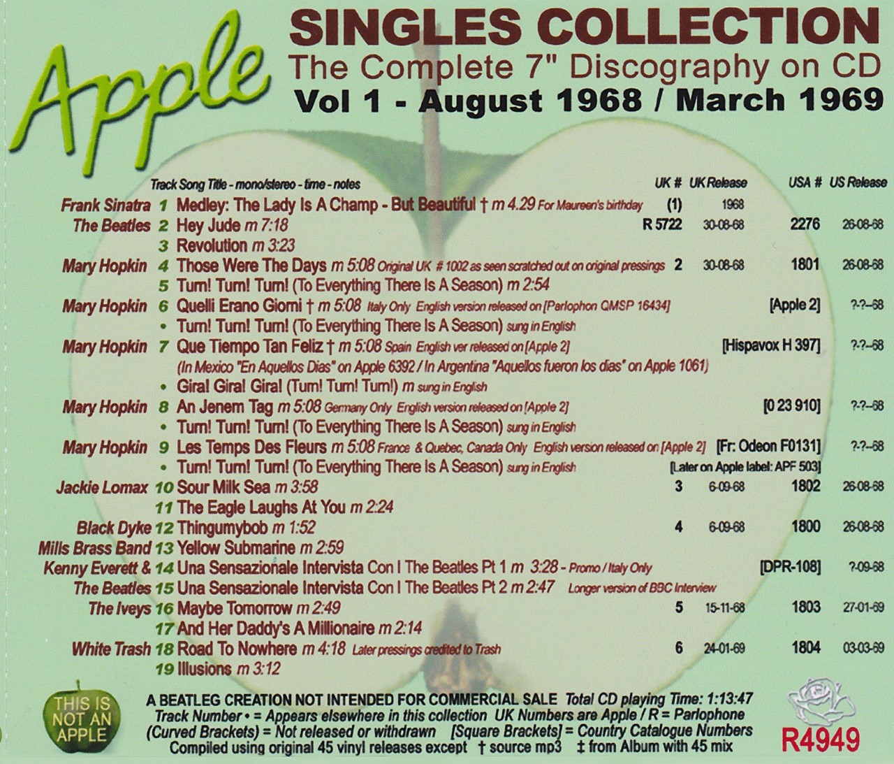 Beatles Cd - The Apple Singles Collection Vol 1
