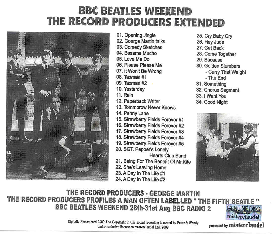 Beatles Cd - The Record Producers Extended