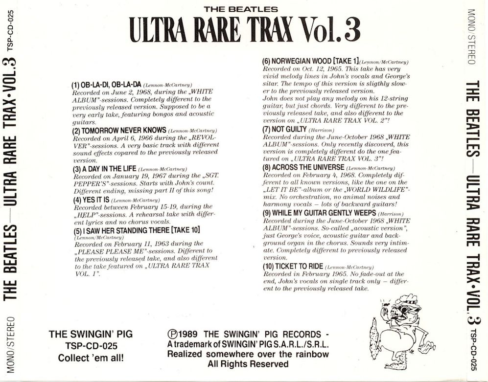 Beatles Cd - Ultra Rare Trax Vol. 3
